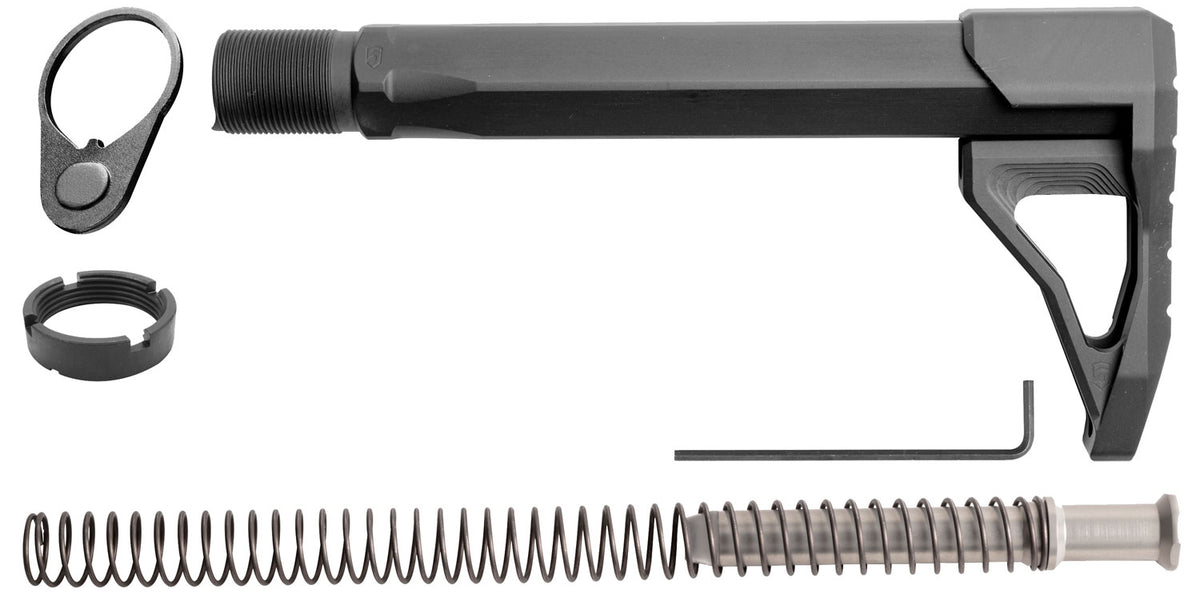 Phase 5 Weapon Systems RMSA Rifle Mini Stock Assembly Black Aluminum f ...
