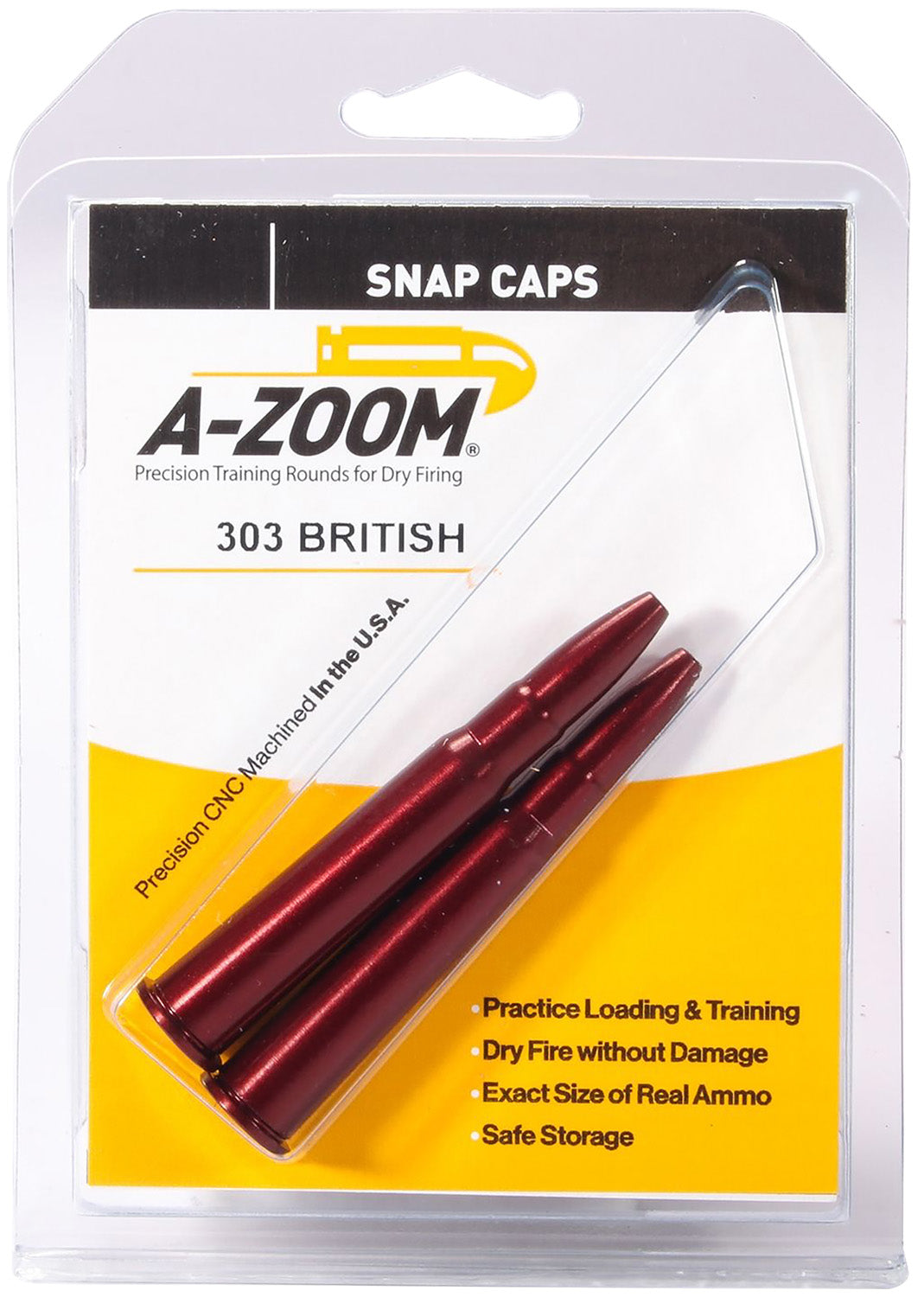 A-Zoom 12226 Rifle Snap Cap 303 British Aluminum 2 Pack — AmmoJoy