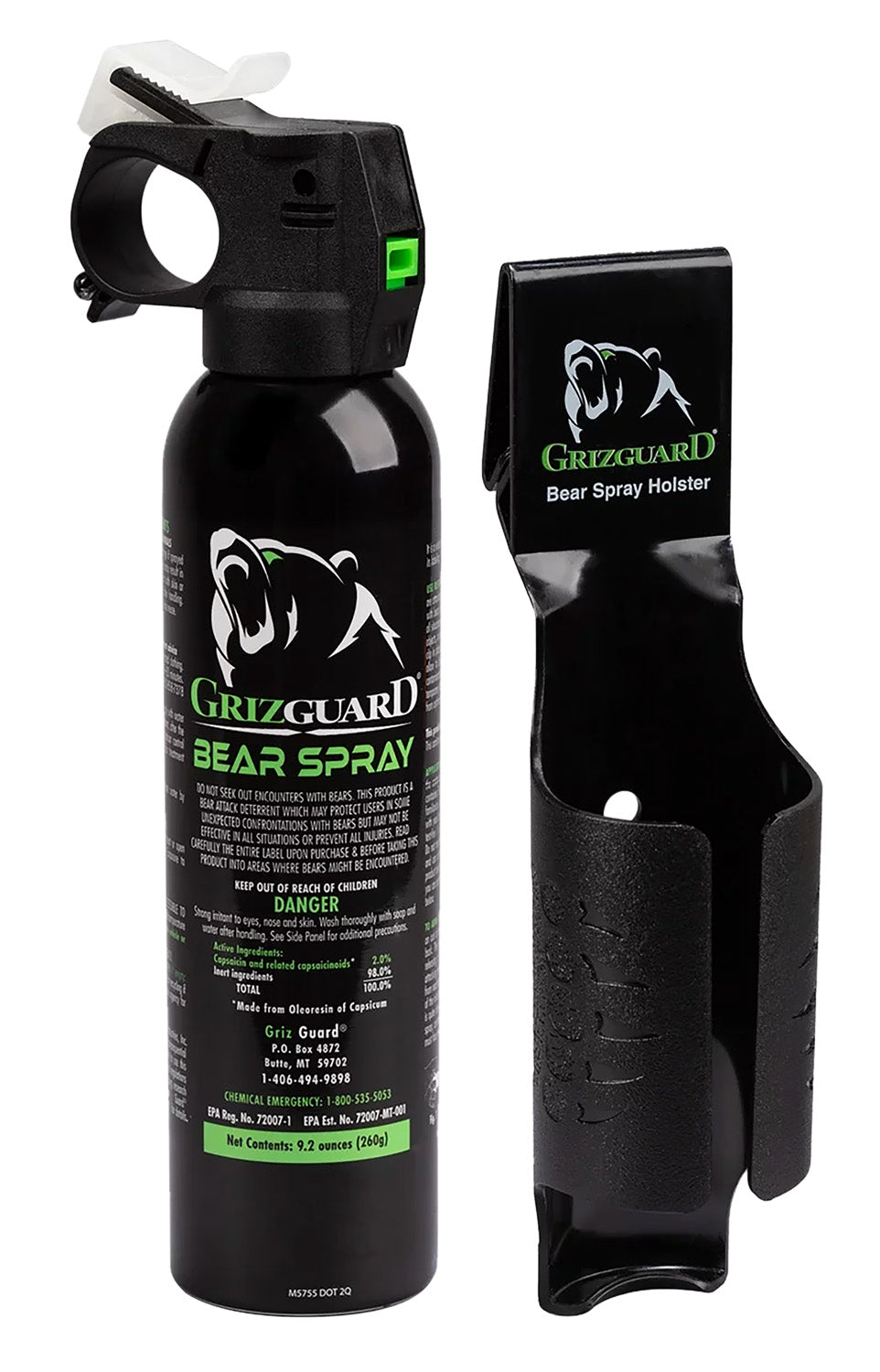 UDAP 260GG Griz Guard Bear Pepper Spray Black Effective 30 ft 9.2oz Sp ...