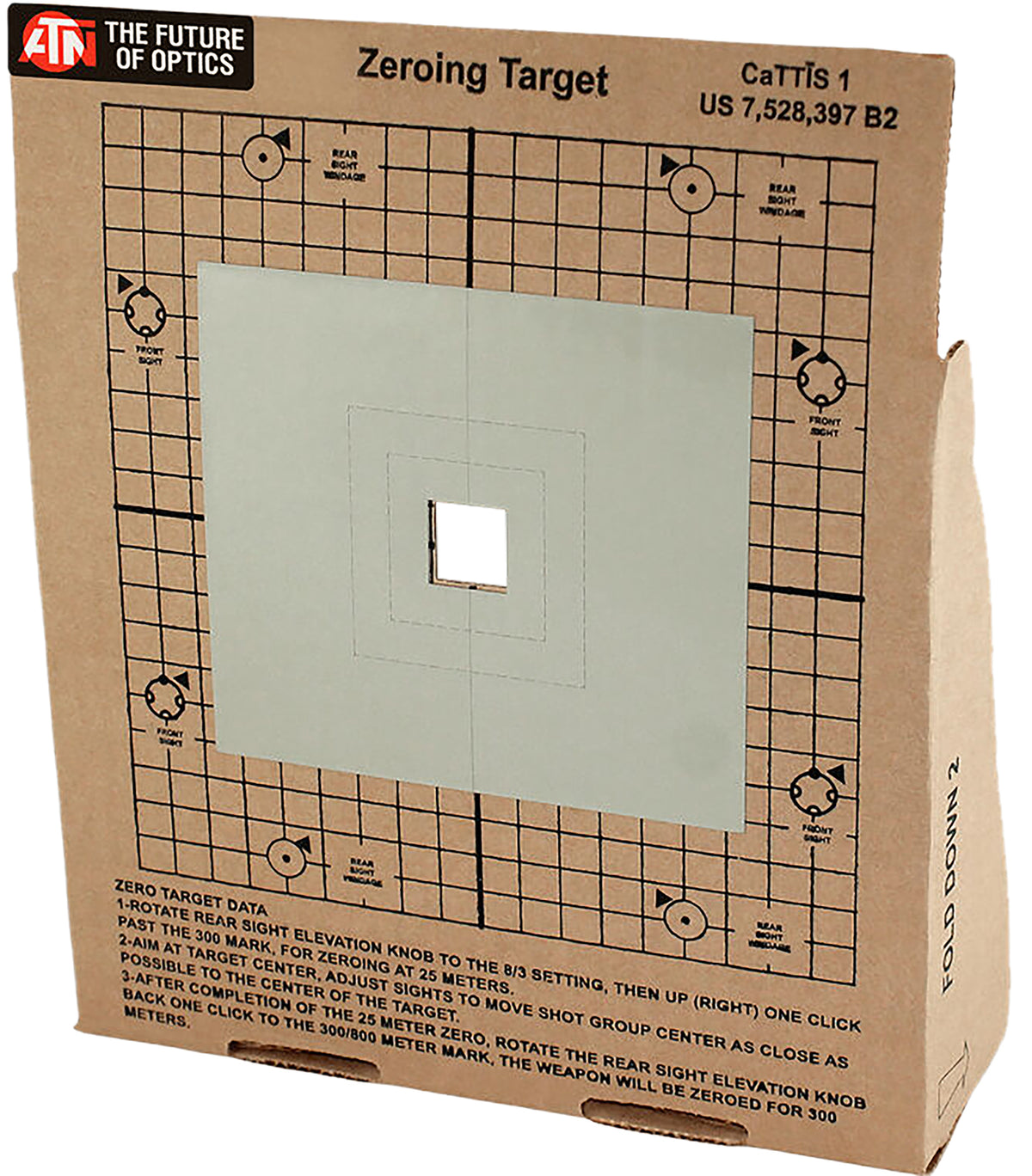 ATN ACMKIRTGPK Thermal Target Zeroing Target/ Cardboard 3 Targets — AmmoJoy