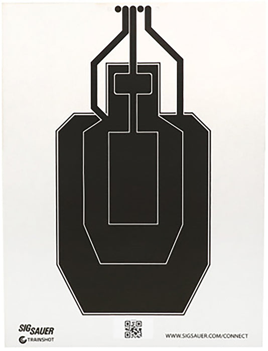 Sig Sauer SCT358 T300 Replacement Target USPSA Hanging Black/White ...