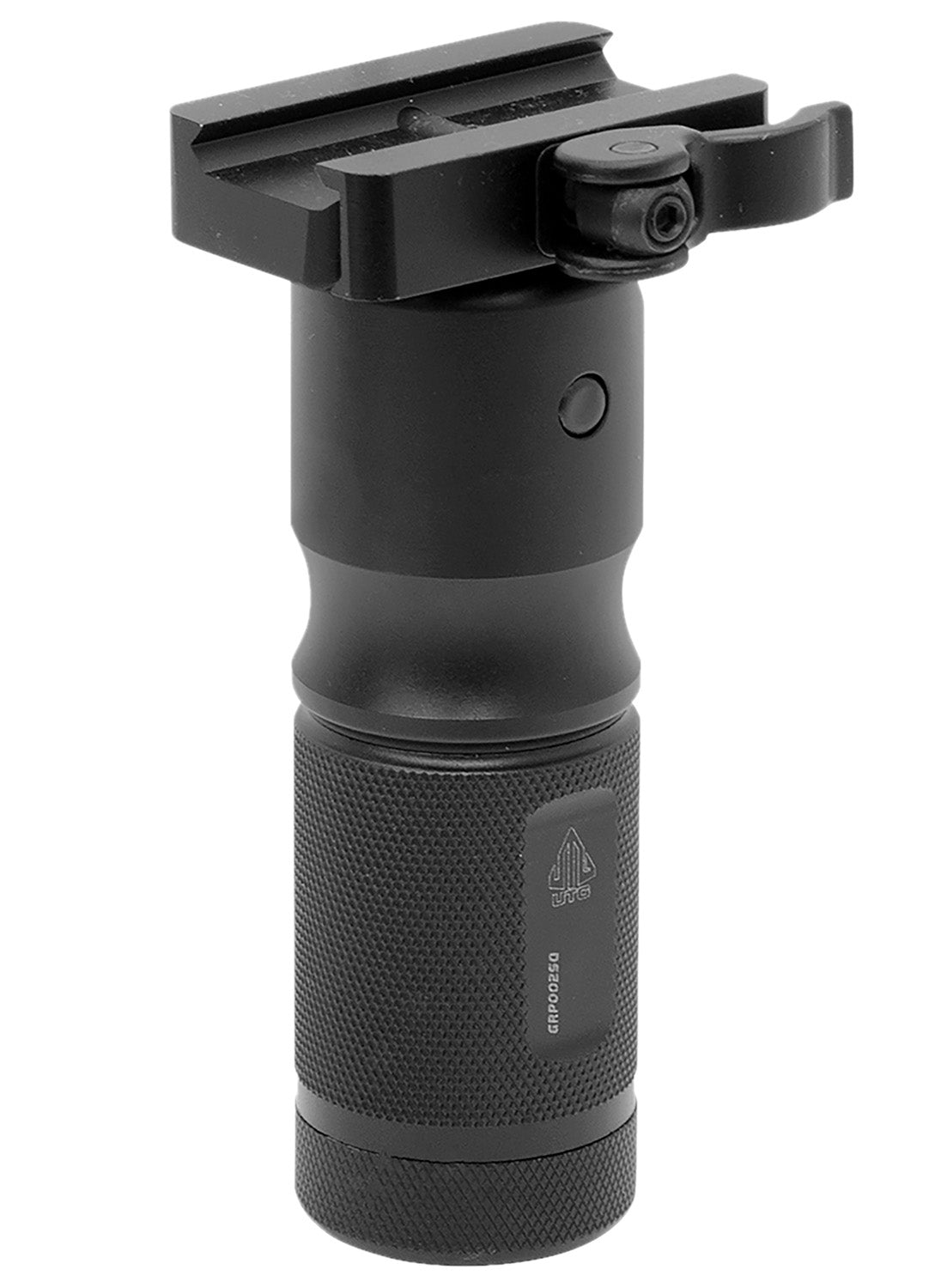 Leapers MNTGRP002SQ QD Foldable Foregrip Matte Black Aluminum — AmmoJoy