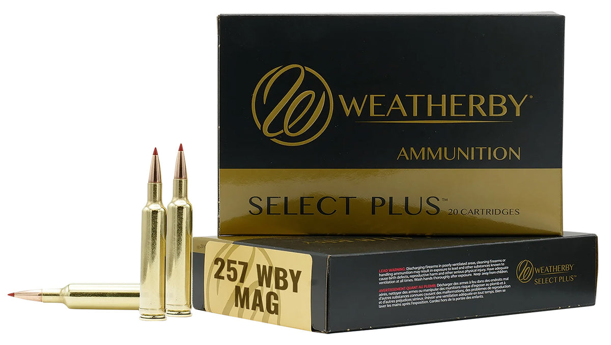 Weatherby F257100SCO Select Plus 257Wthby Mag 100gr Hammer Custom 20 P ...