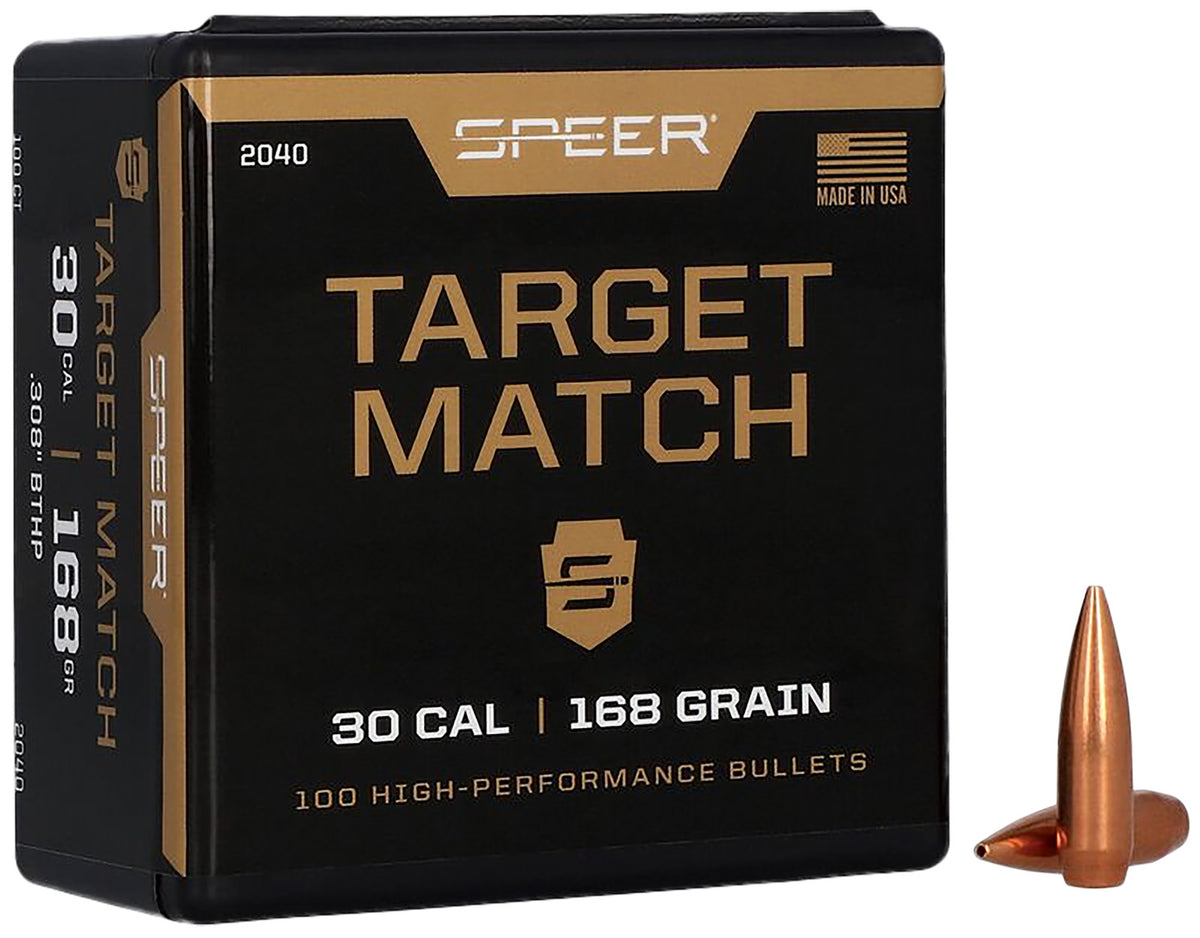 Speer 2040 Rifle Plinking Target Match .308 168 gr Open Tip Match Boat ...