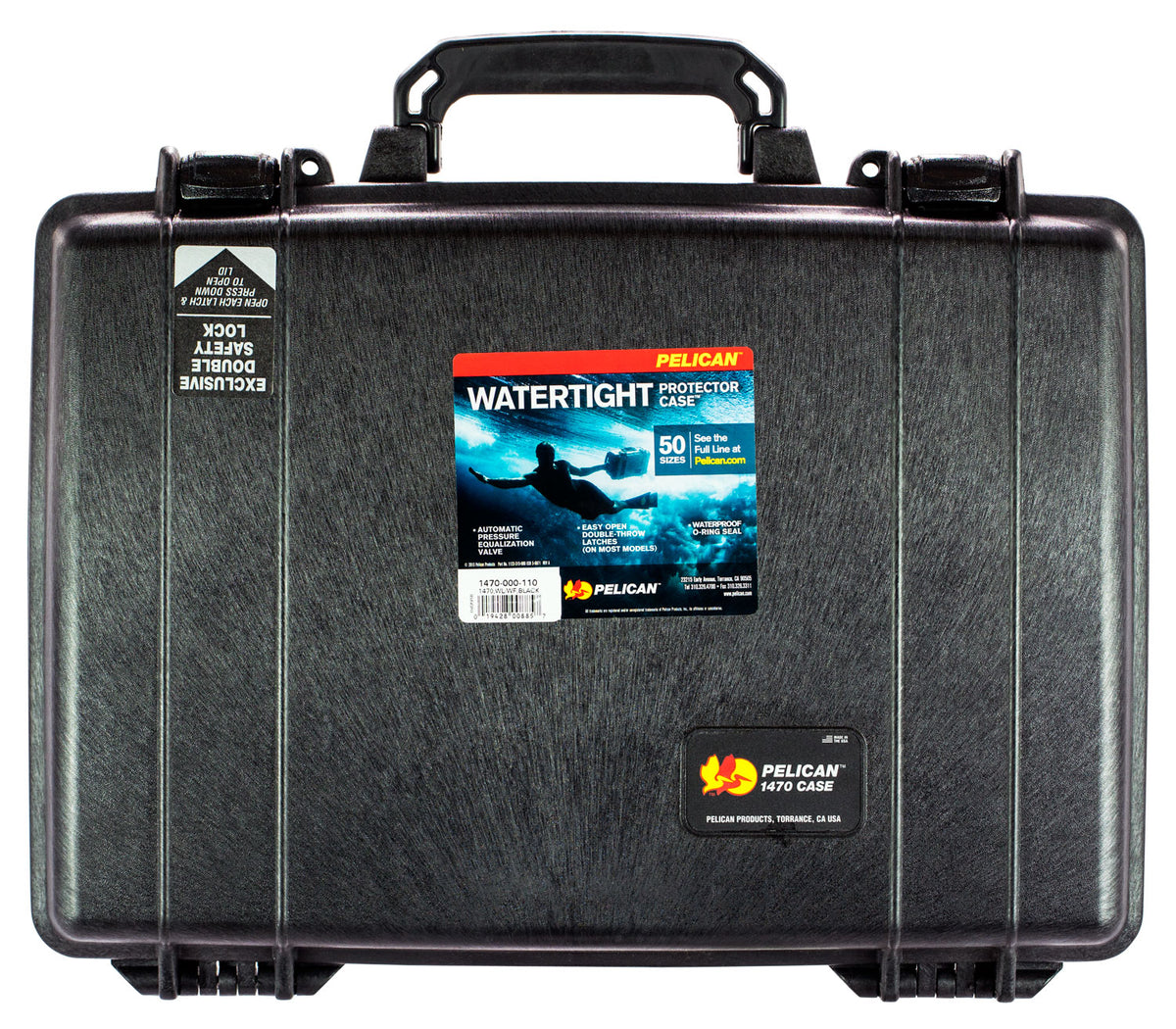 Pelican 1470000110 Protector Laptop Case Black 16" Interior Polymer ...