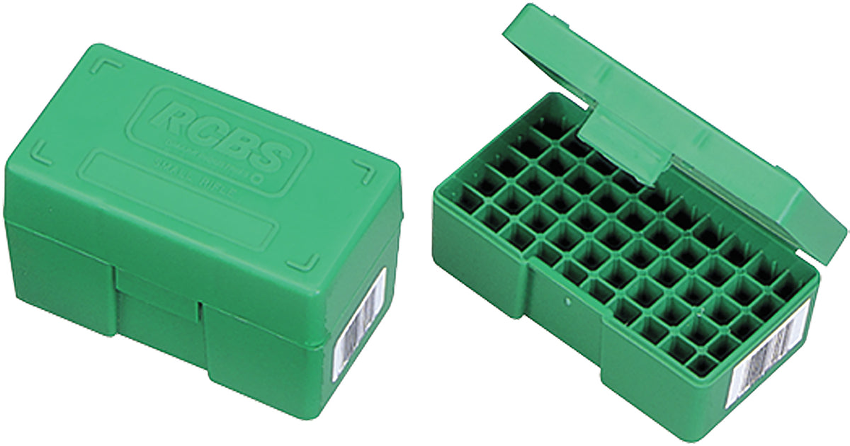 RCBS 86905 Ammo Box for Medium Pistol Green Plastic — AmmoJoy