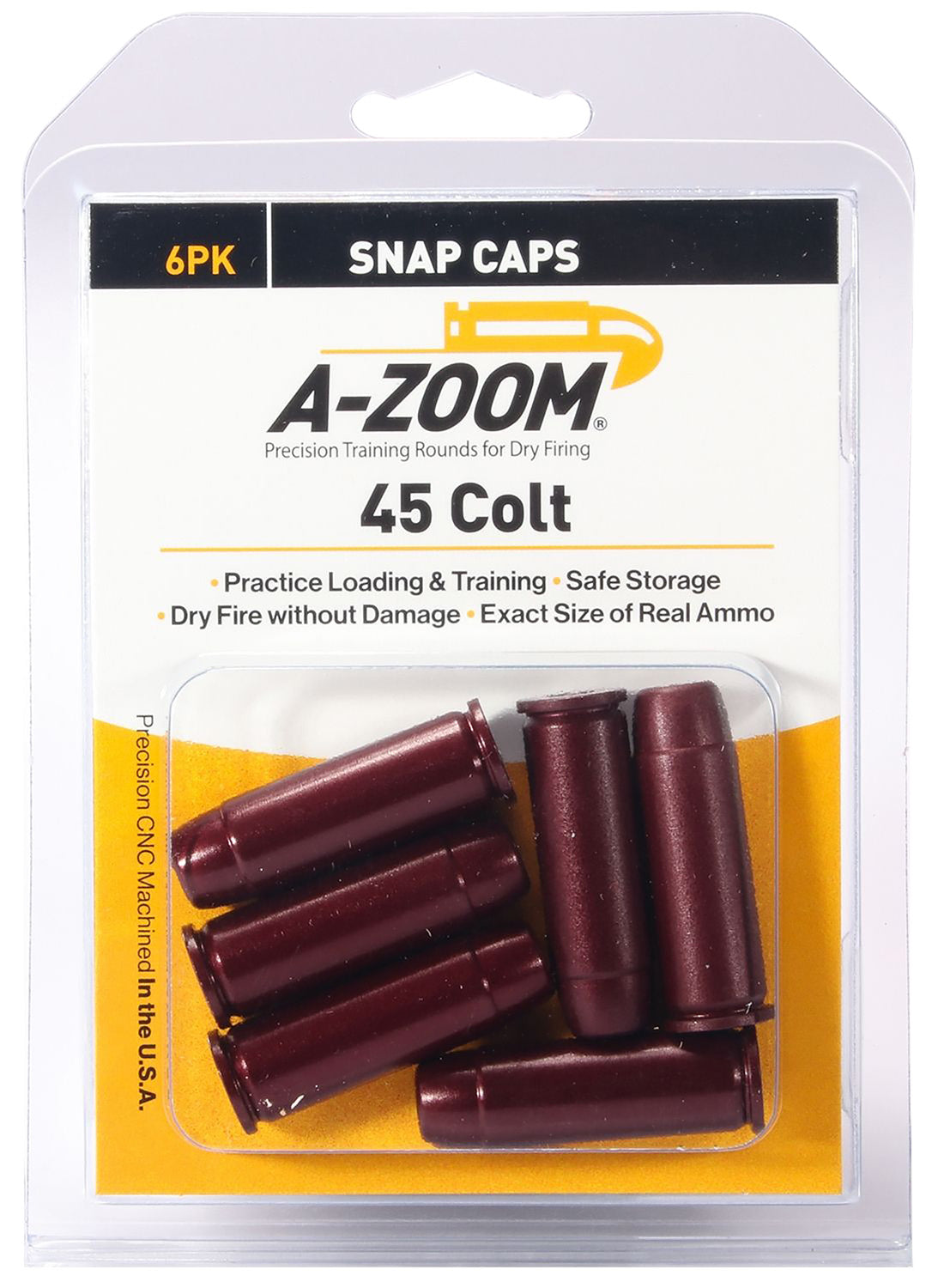 A-Zoom 16124 Revolver Snap Cap 45Colt 6Pack — AmmoJoy