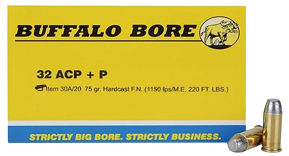 Buffalo Bore Ammunition 30A20 Personal Defense Strictly Business 32ACP ...