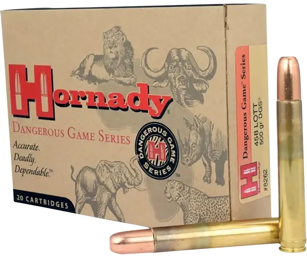 Hornady 8262 Dangerous Game 458 Lott 500 gr 2300 fps Dangerous Game So ...