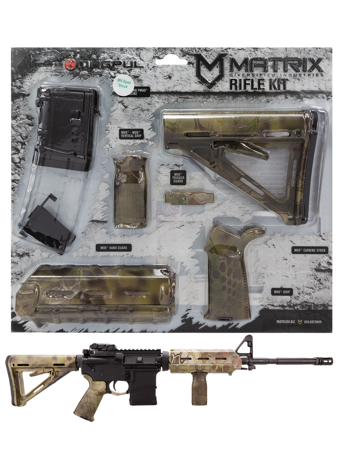 Matrix Diversified Ind MAGCOM61KM Magpul Carbine Accessory Kit AR-15 K ...