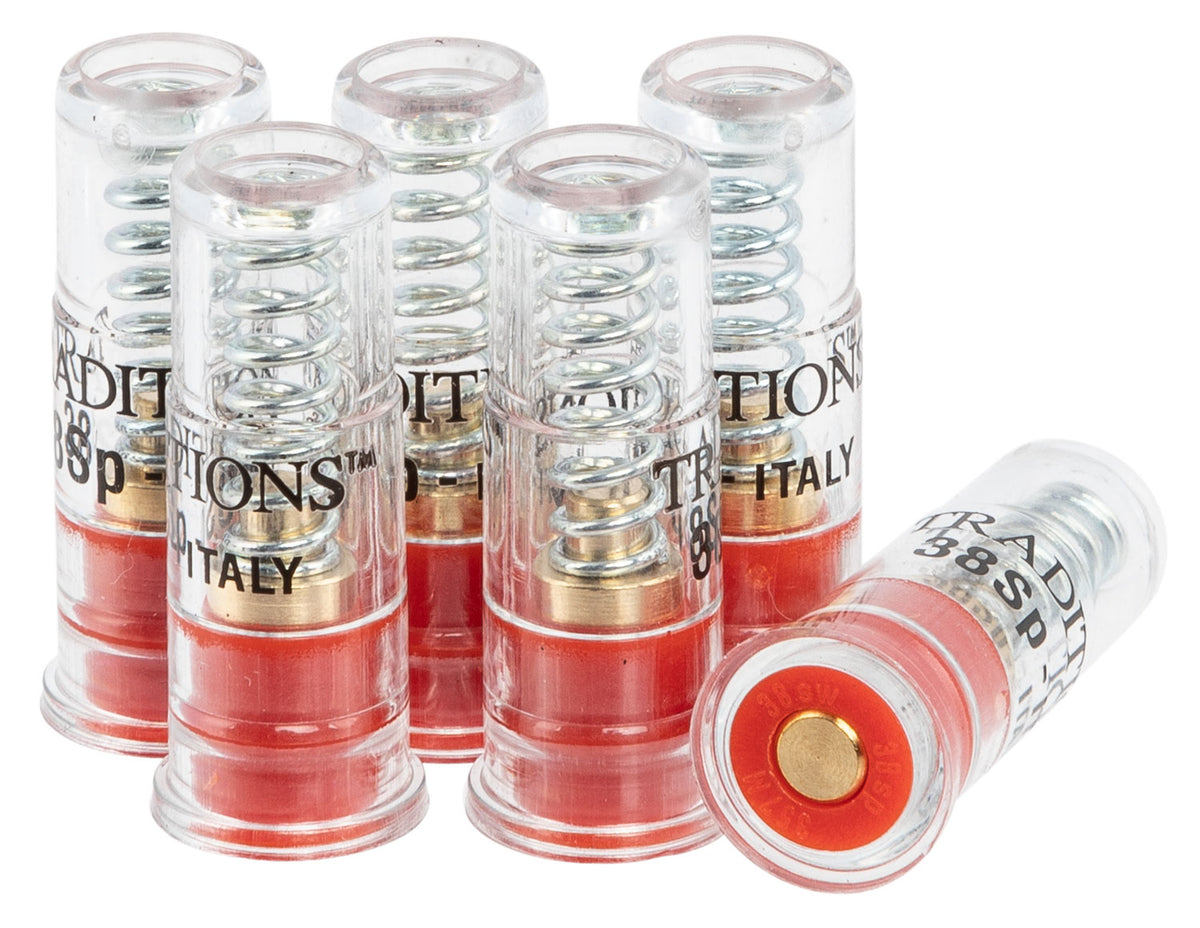 Traditions ASC38 Snap Caps Pistol 38Special Plastic Brass Base 6Pack ...