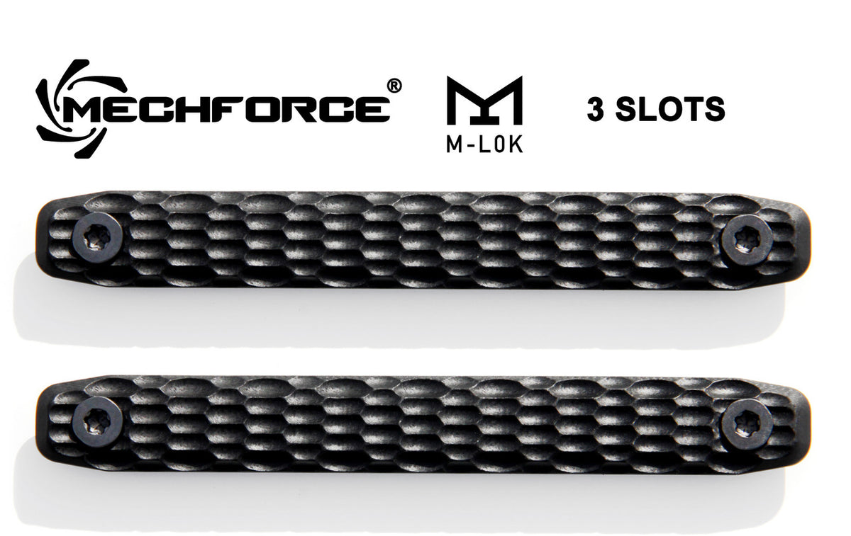 Mechforce G10 MLOK Rail Cover, 3 Slot, FDE (2 PACK) — AmmoJoy