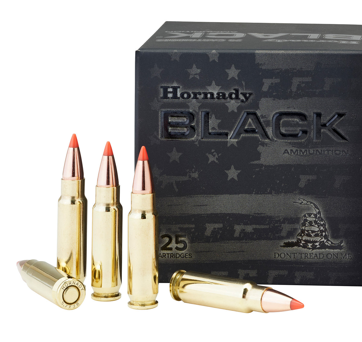Hornady 90001 Black 5.7x28mm 40gr Hornady V Max 25 Per Box/10 Case ...
