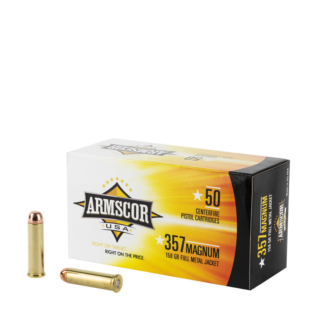Armscor FAC3576N USA 357 Mag 158 gr Full Metal Jacket (FMJ) 50 Per Box ...